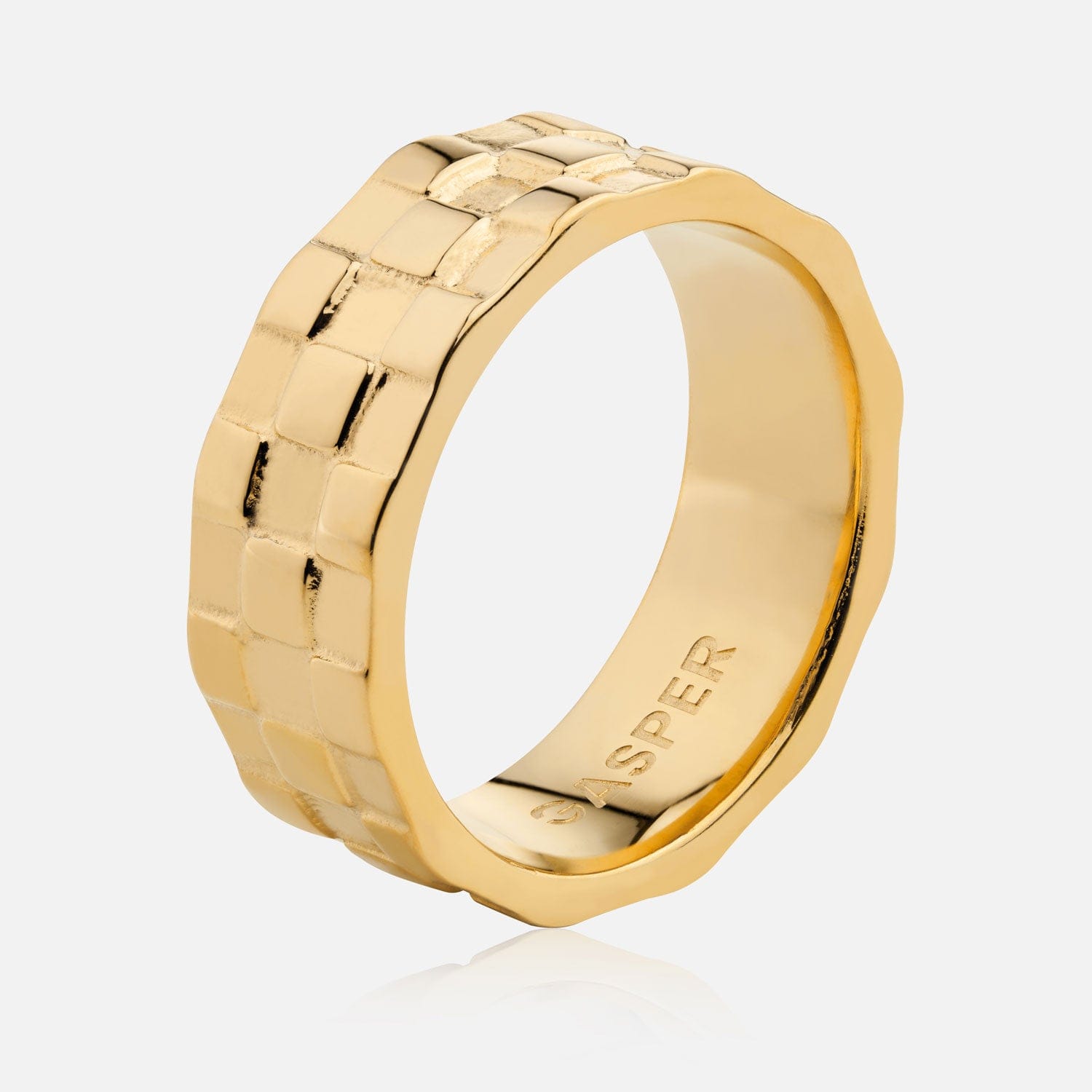 gasper Checker ring Gold Outlet Online | Jewelry