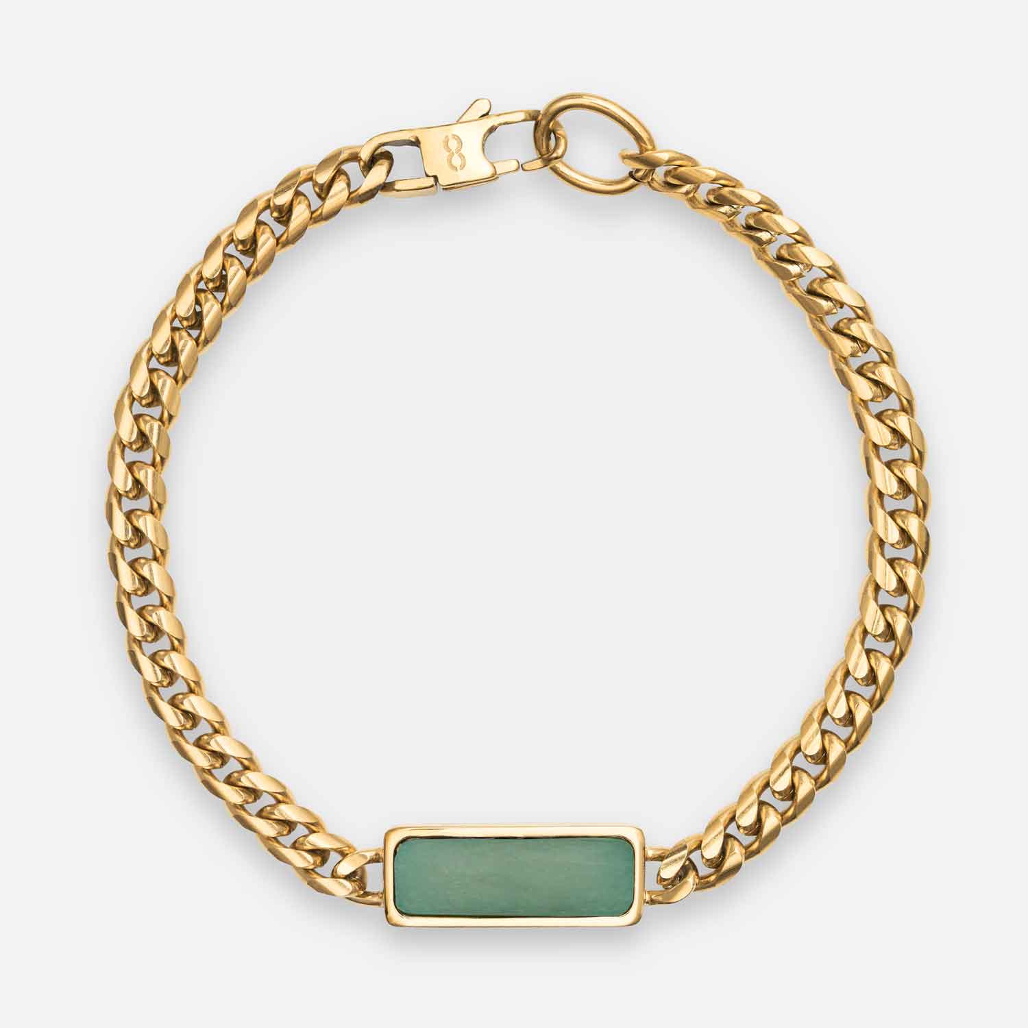 gasper Fusion Cuban Bracelet Aventurine Silver New Arrivals | Jewelry